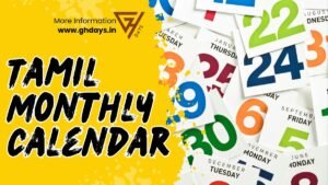 Daily Tamil Monthly Calendar Today 2024-25 with English Date - GHDays