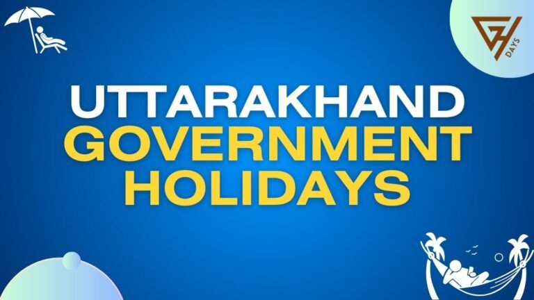 Uttarakhand Government Holiday List 2025 - GHDays