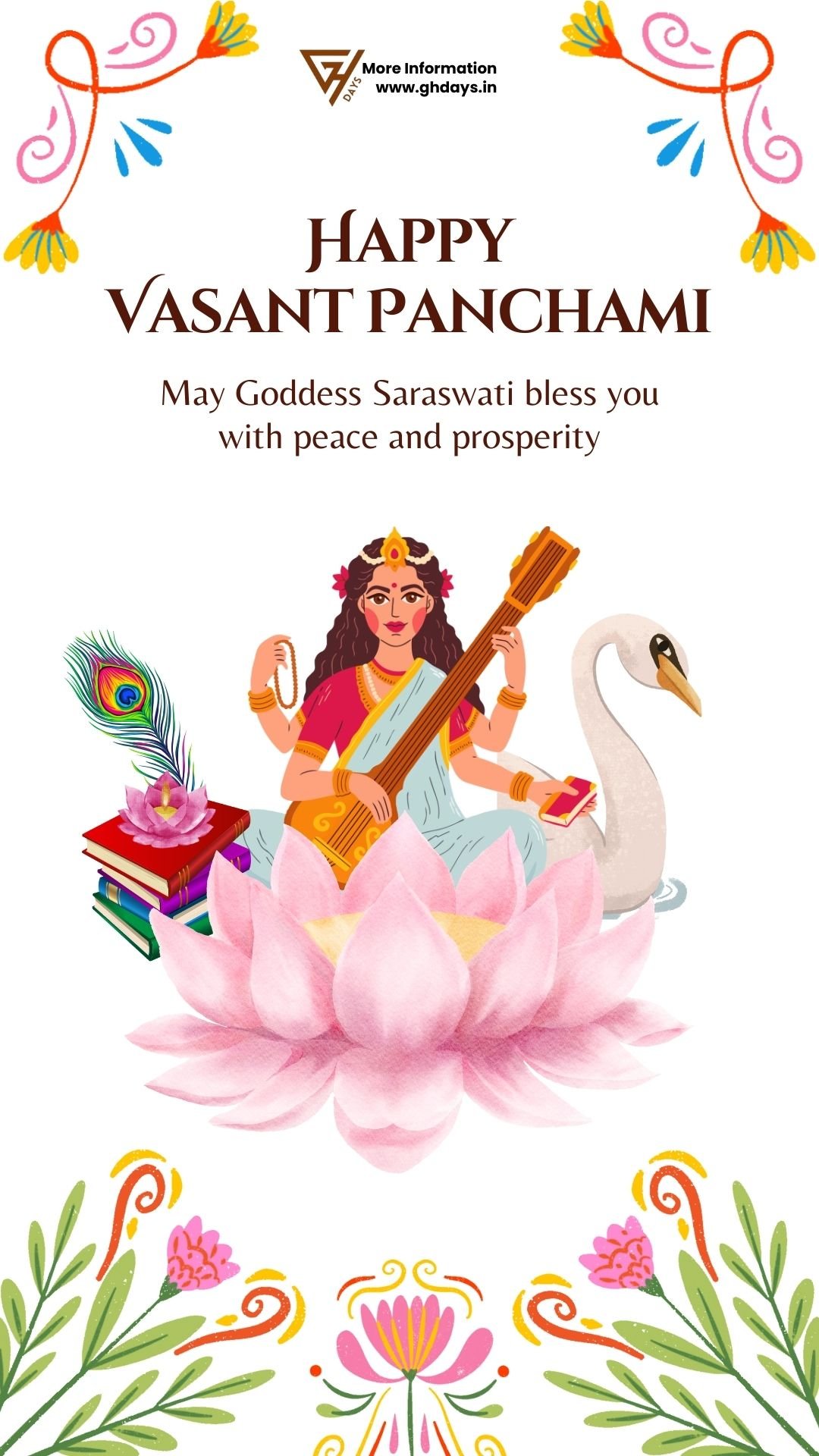 Vasant Panchami Date 2025: Best Messages, Images, Wishes, Quotes - GHDays