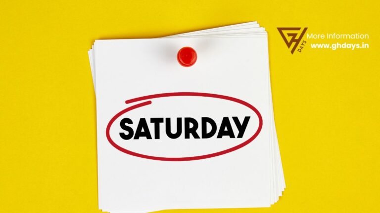 Complete List of Saturdays in 2024: 2nd and 4th Saturday List PDF - GHDays