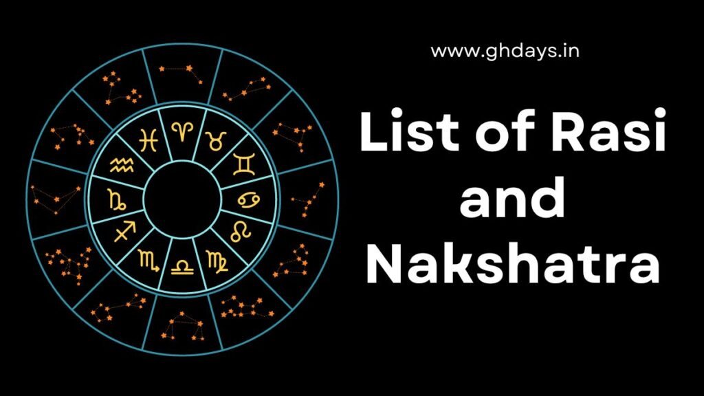 List of Rasi and Nakshatra 2024: Janma, Padam & More - GHDays